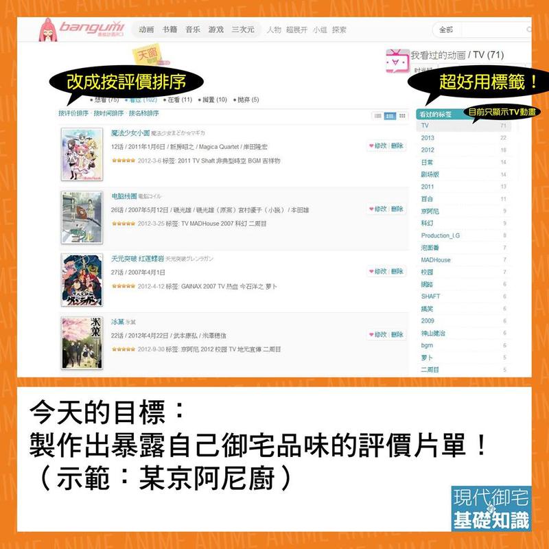 如何用 Bangumi.tv 來打造自己的私房評價片單 - SOCOTAKU